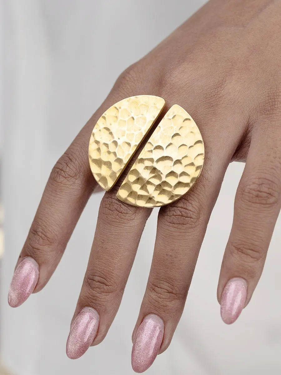 Stylish Brass Ring for Everyday Elegance and Sophistication | Adele Dejak
