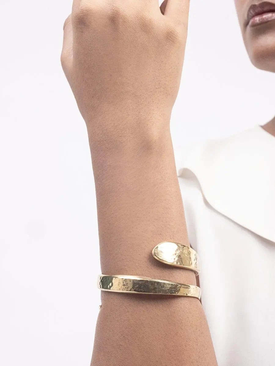 VESNA Bracelet – Afro Luxe Brass Statement ,Sleek and Elegant Design – Adele Dejak