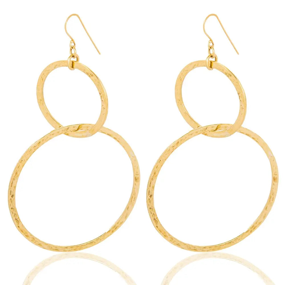 Zoila Large Gold Chain Earrings – Bold, Statement Design | Adele Dejak