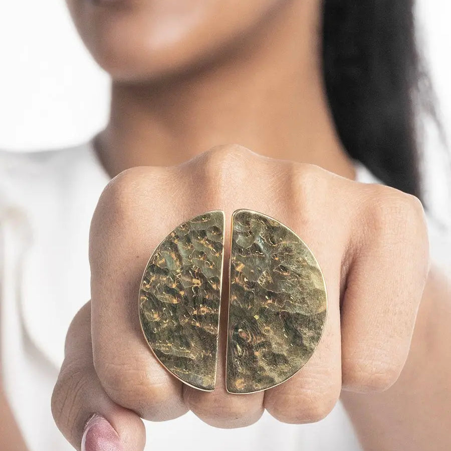 Affordable Hypoallergenic Brass Rings | Gold-Tone – Adele Dejak