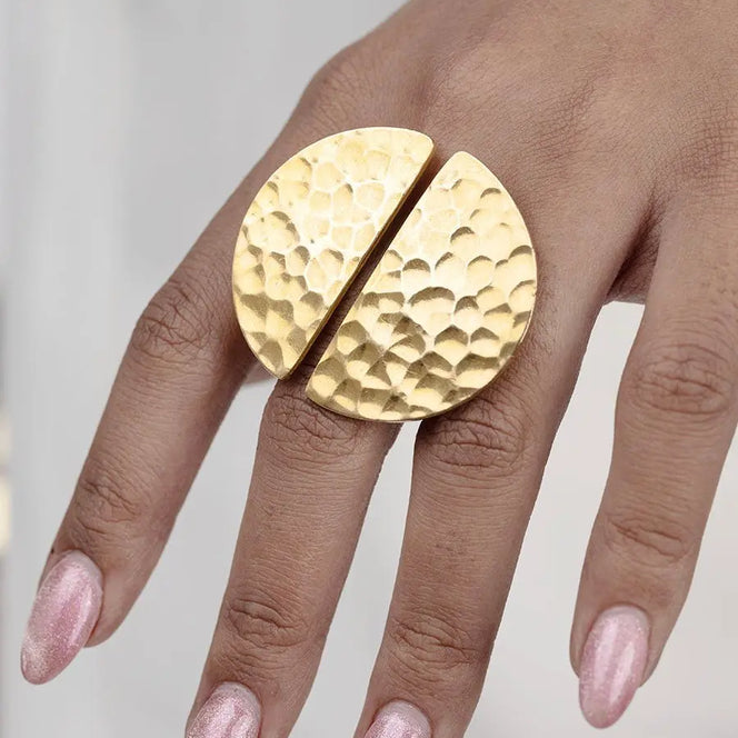 Affordable Hypoallergenic Brass Rings | Gold-Tone – Adele Dejak