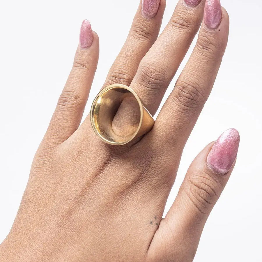 Affordable Hypoallergenic Brass Rings | Gold-Tone – Adele Dejak